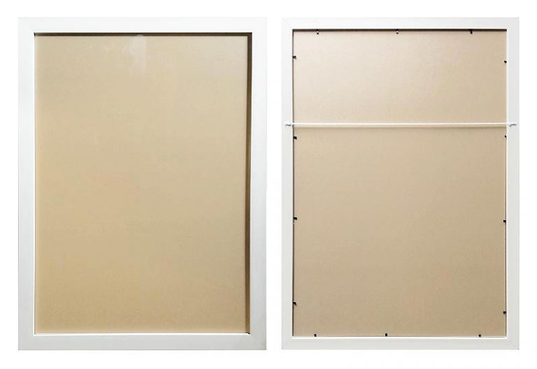 70x100 cm White Ready-Made Wood & Glass Poster Frame (suits 70x100 cm ...